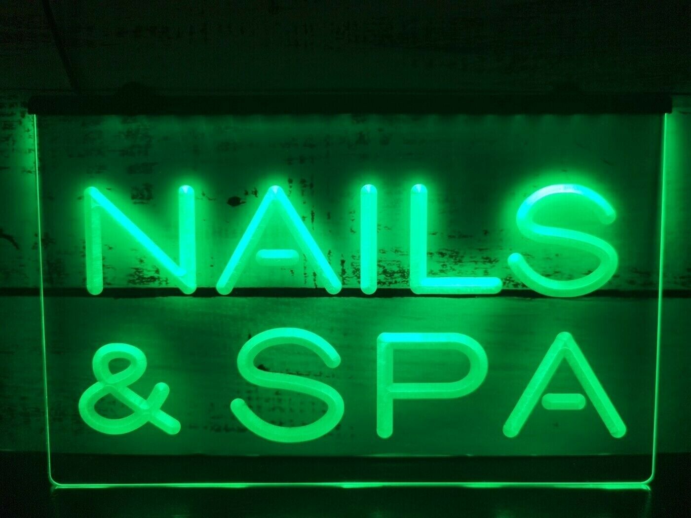 Nails & Spa Led Neon Sign Hang Signs Wall Beauty Salon Luminous Craft ...