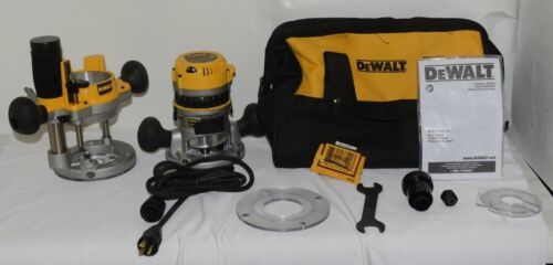 Dewalt DW618 1/2 Inch 2.25 HP Variable Speed Fixed Corded Router Soft ...