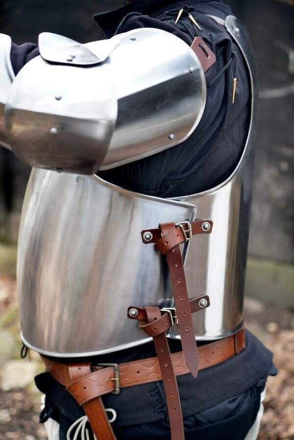 Medieval Replica Larp 18ga Steel Soldier Torso Cuirass Knight ...