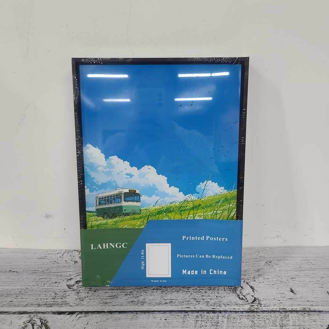LAHNGC Printed posters Blue sky grassland landscape poster - bringing ...