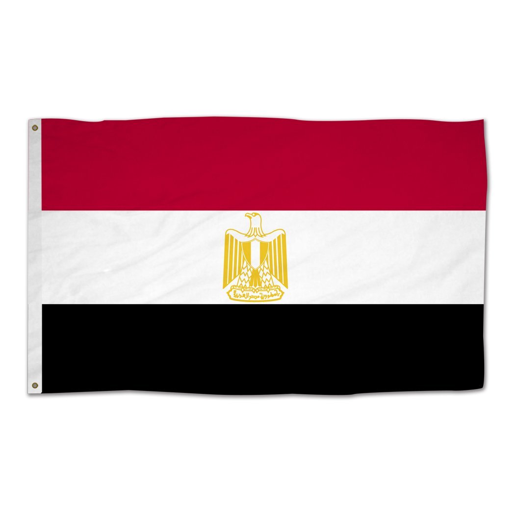 Egypt National Flag Country Banner 3'x5' Ft Polyester Grommets Indoor ...