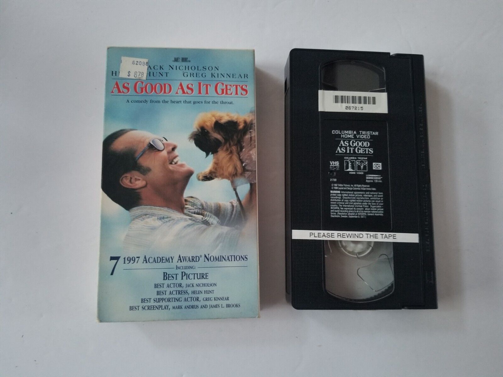 As Good As It Gets (VHS, 1998) - VHS Tapes