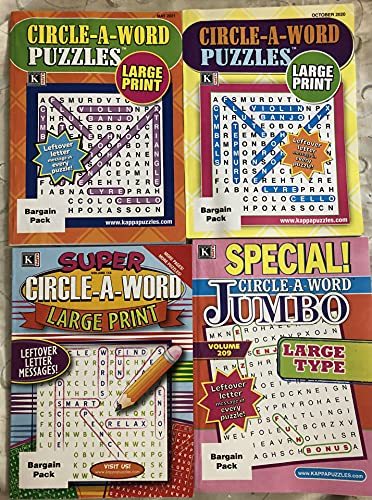 Lot of 4 Kappa Circle-A-Word Hidden Messages and similar items