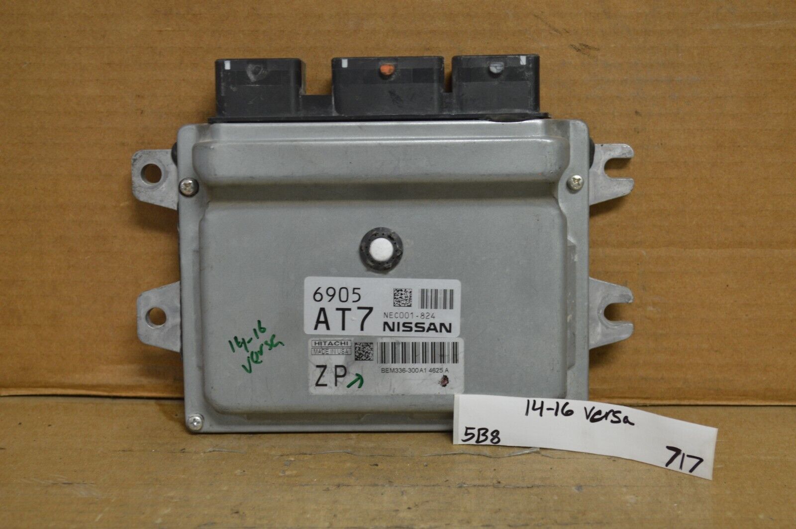 14-16 Nissan Versa Engine Control Unit ECU BEM336300A1 Module 717-5B8 ...