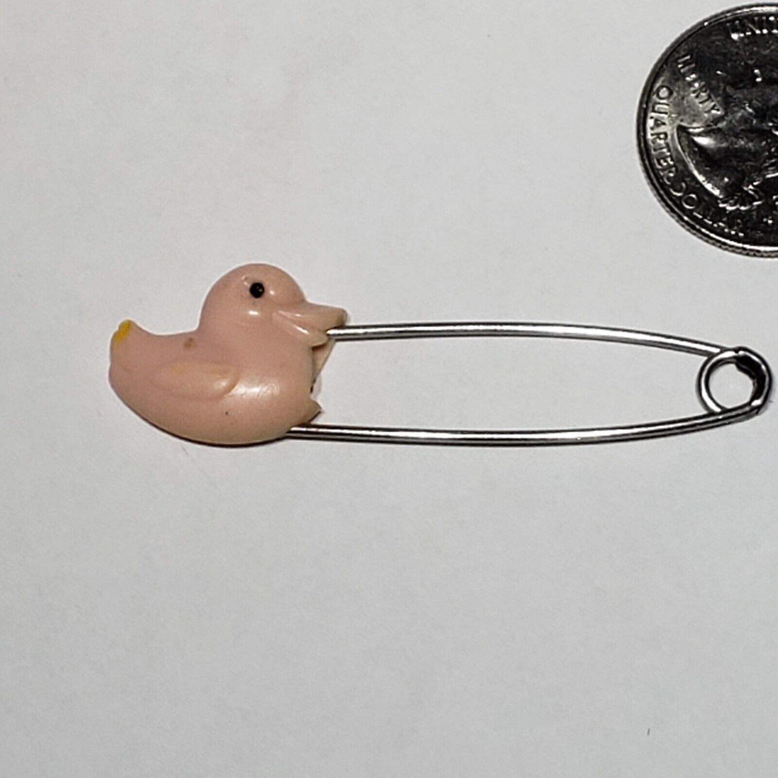 Vintage Pink Duck Diaper Pin Baby Diaper Safety Lock - Other Sewing