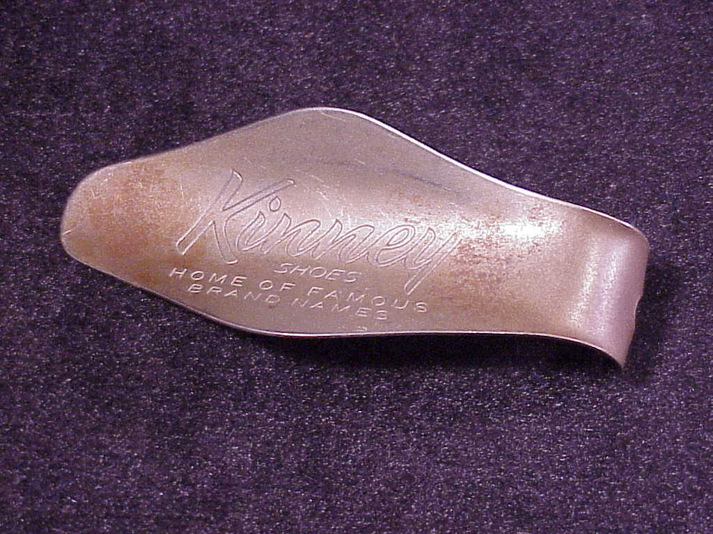 Vintage Kinney Shoes Metal Shoe Horn - Other