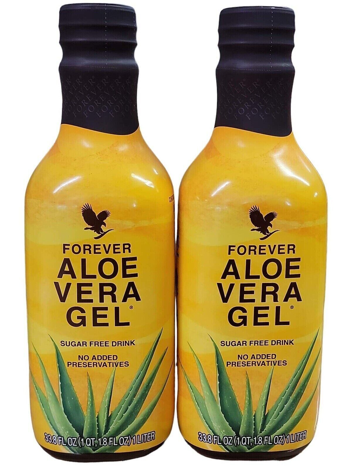 Forever Aloe Vera Gel All Natural Sugar Free Halal 33.8 fl.oz (1 Liter ...