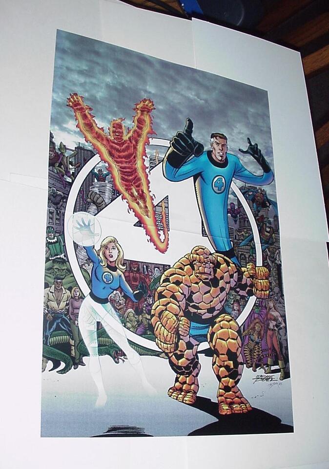 Fantastic Four Poster #30 Origin of Marvel George Perez Hulk Quasar ...