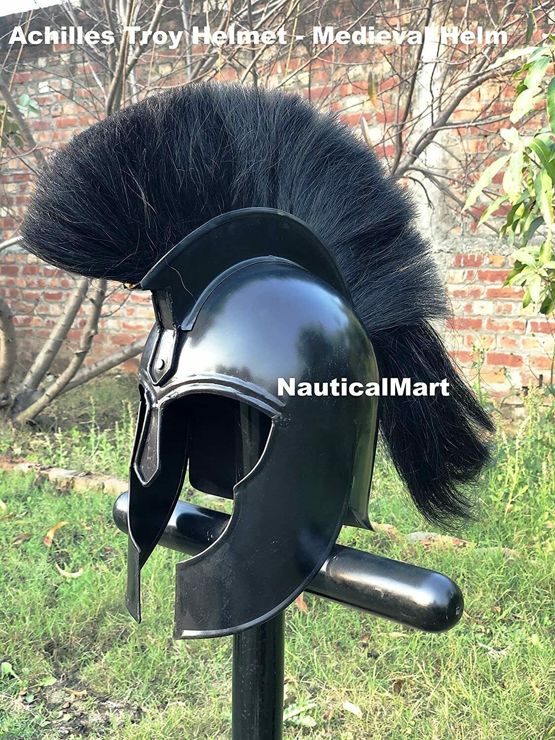 Medieval Epic Achilles Troy Helmet - Medieval Helmet - Knives, Swords ...