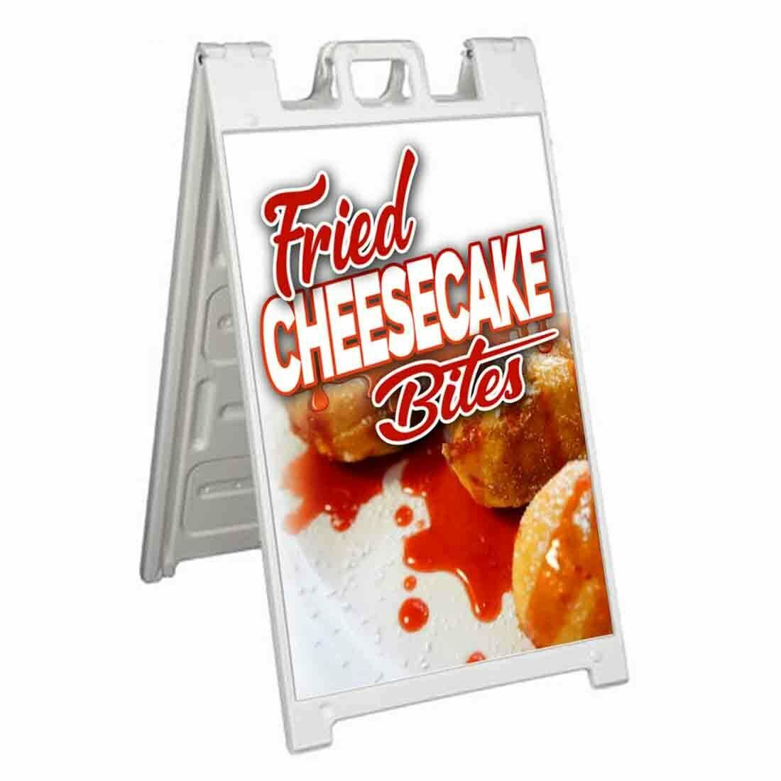 FRIED CHEESECAKE BITES Signicade 24x36 Aframe Sidewalk Sign Banner ...