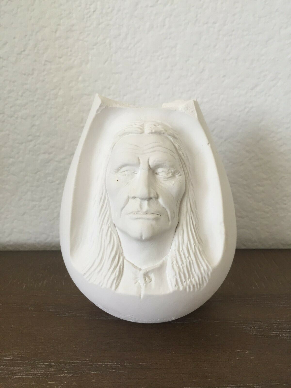 Native American Indian Old Man Head Bust Casting Carving Plaster ...