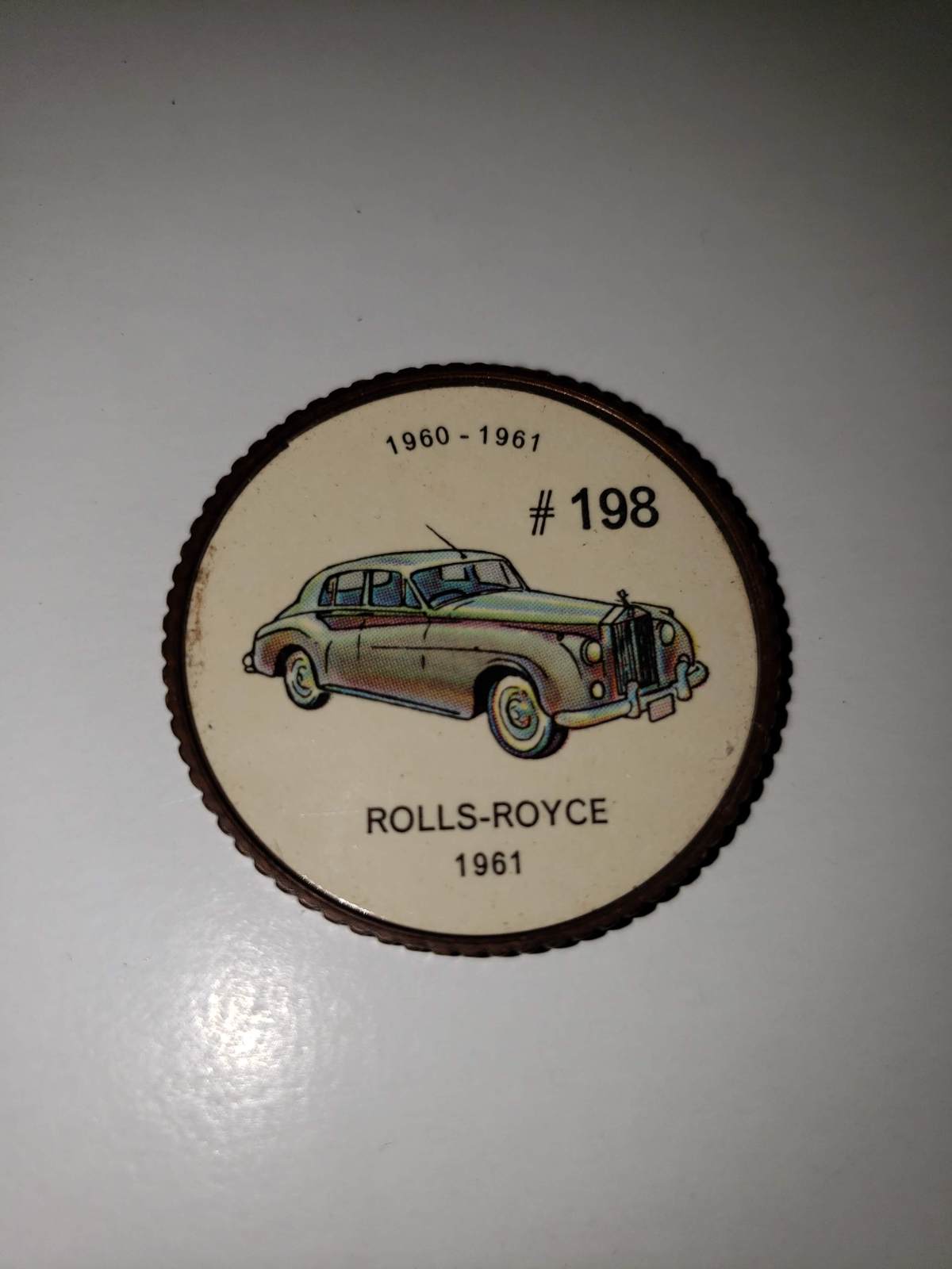 Jello Car Coins - # 198 of 200 - The Rolls-Royce (1961) - Gelatin & Jell-O