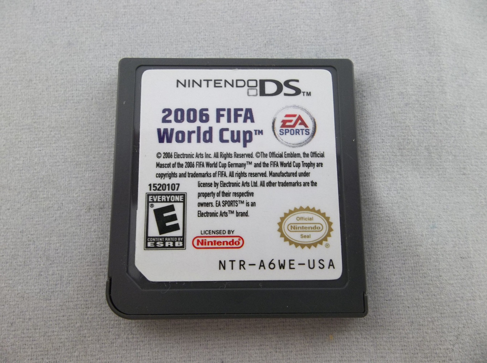 EA Sports Fifa World Cup Germany 2006 Nintendo DS DSL DSi Video Game ...