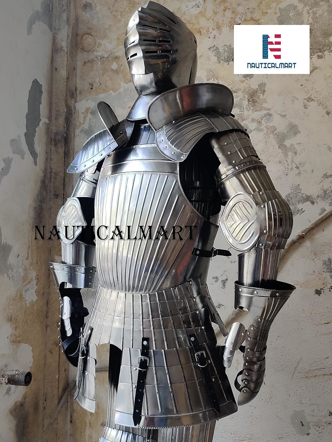 Maximilian Half Armour 1515 Reenactment LARP Steel Body Suit of Armor ...
