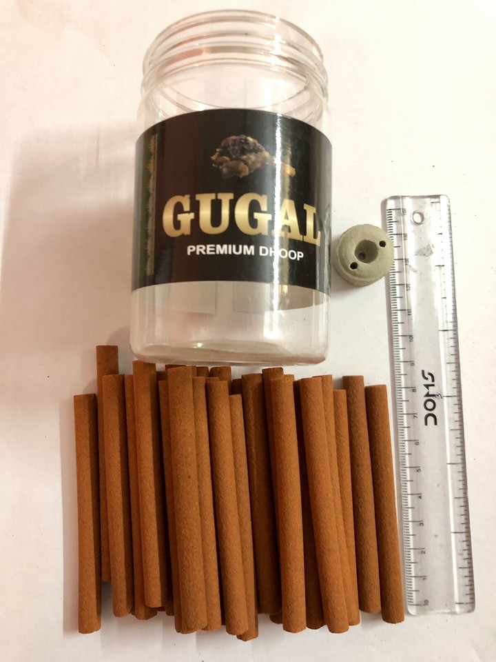 110g Indian PREMIUM GUGAL GUGGUL DHOOP INCENSE STICKS Meditation Puja ...