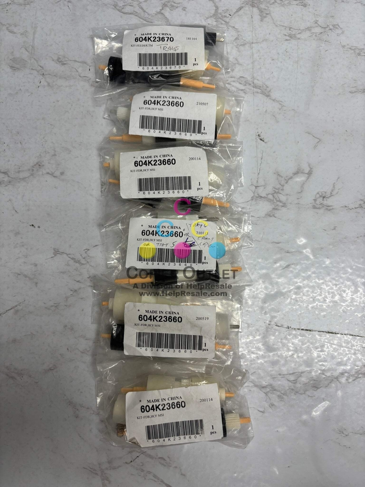 6 Genuine Xerox 4112,4127 Roller Kit and Repair Kit 604K23660 x5 ...