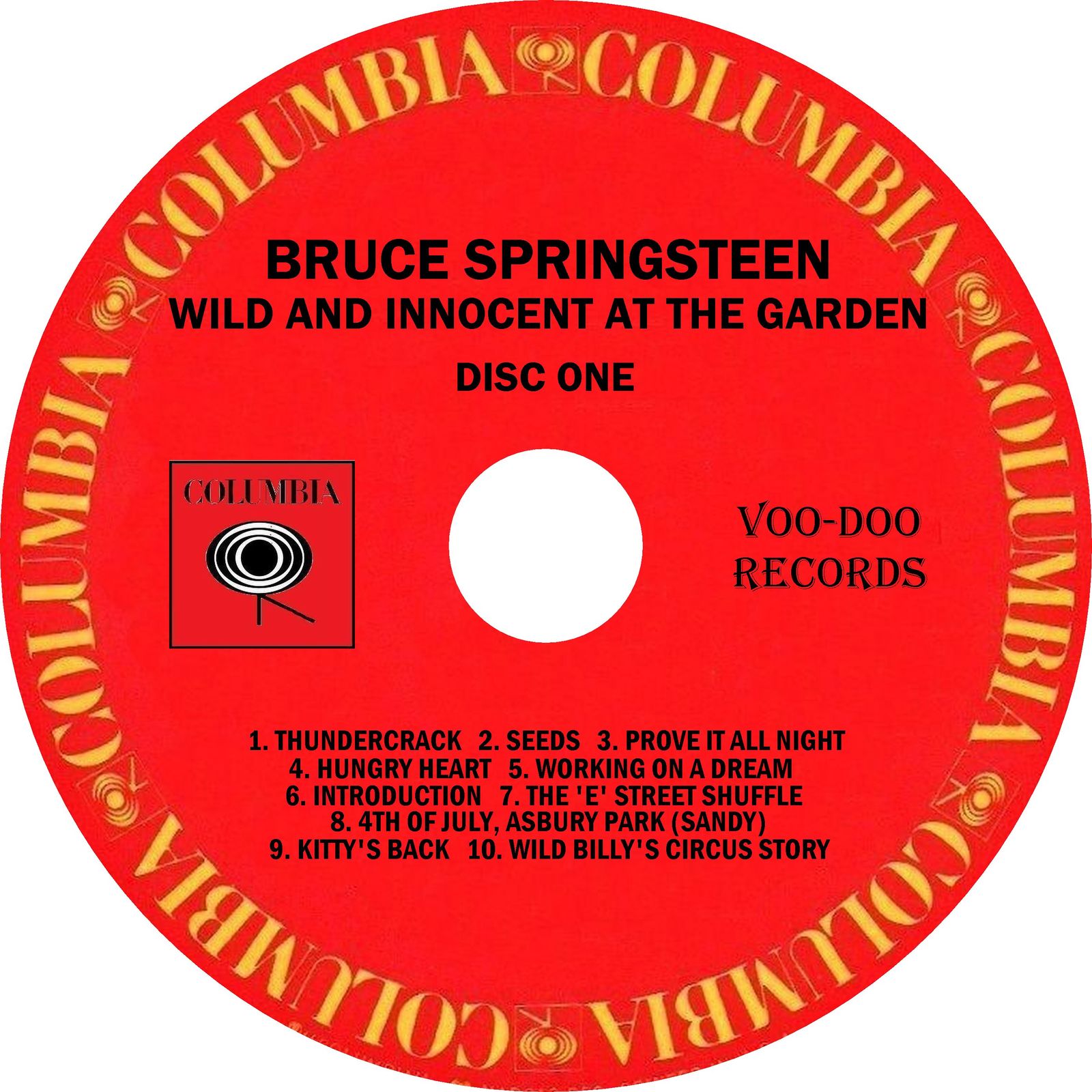 Bruce Springsteen - Wild And Innocent At The Garden 3-CD Live 11/7/09 ...