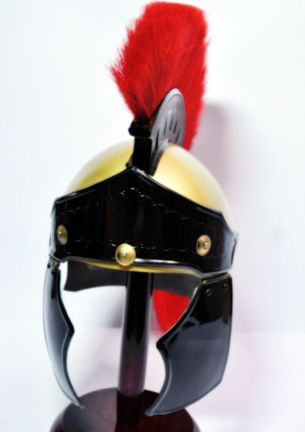 NauticalMart Medieval Trojan Roman Helmet Red Plume Spartan Costume ...