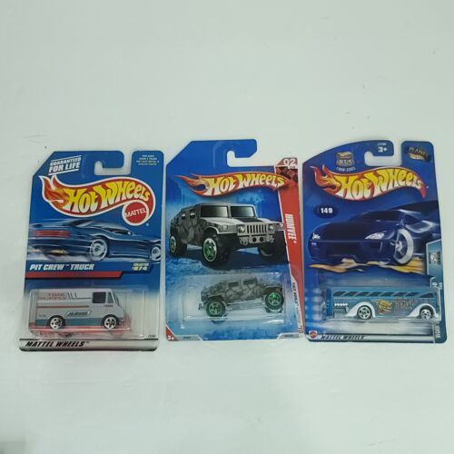 Lot of 3 Hot Wheels Work Crewsers Humvee Battle Pit Crew Truck NEW Die ...