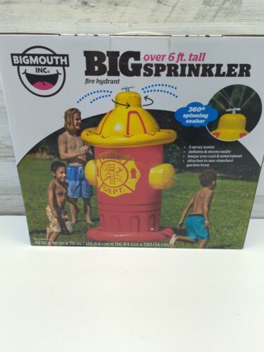 BigMouth Inc Giant Inflatable Fire Hydrant Backyard Water Sprinkler 6 ...