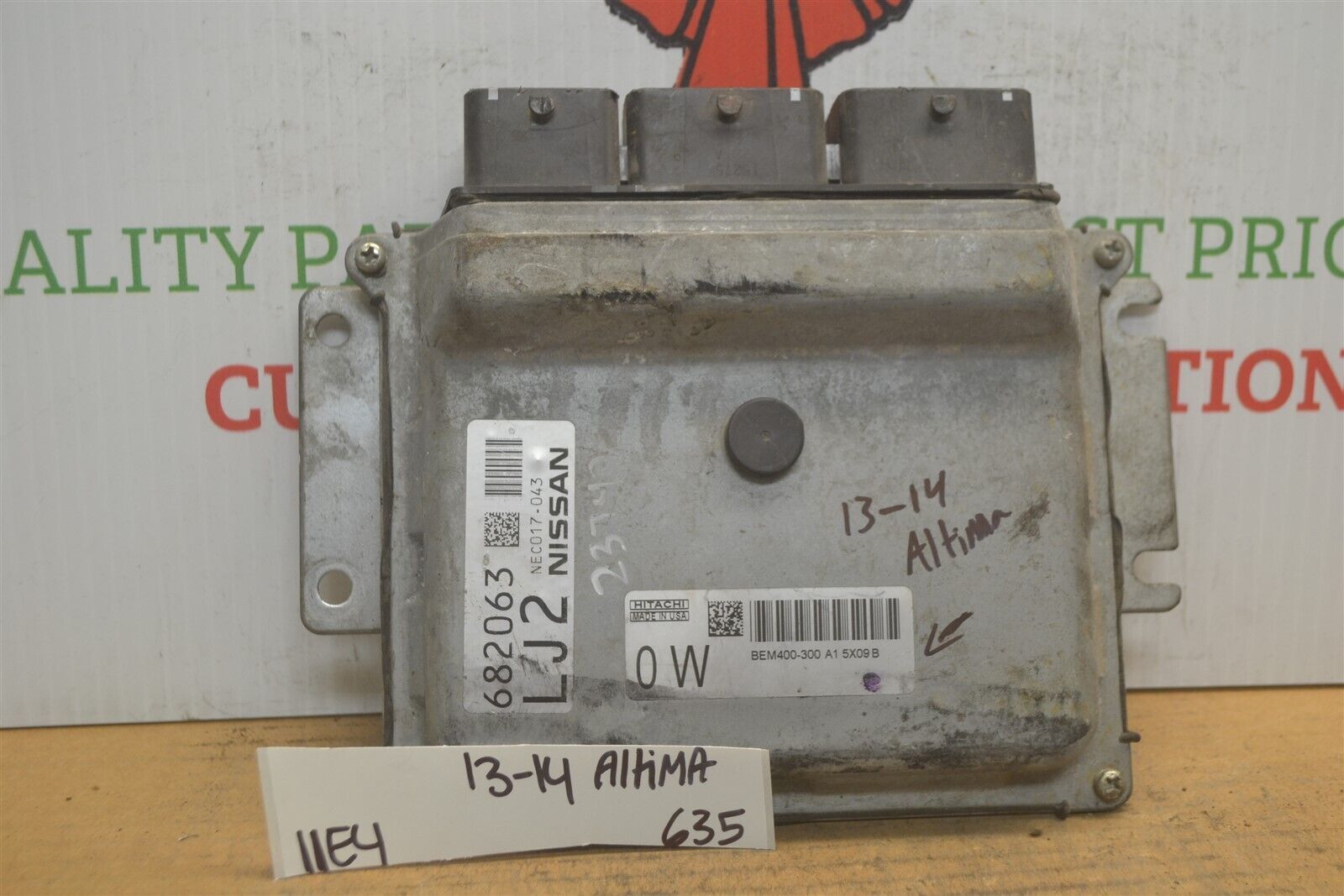 BEM400300A1 Nissan Altima 2013-2014 Engine Computer Unit ECU Module 635 ...