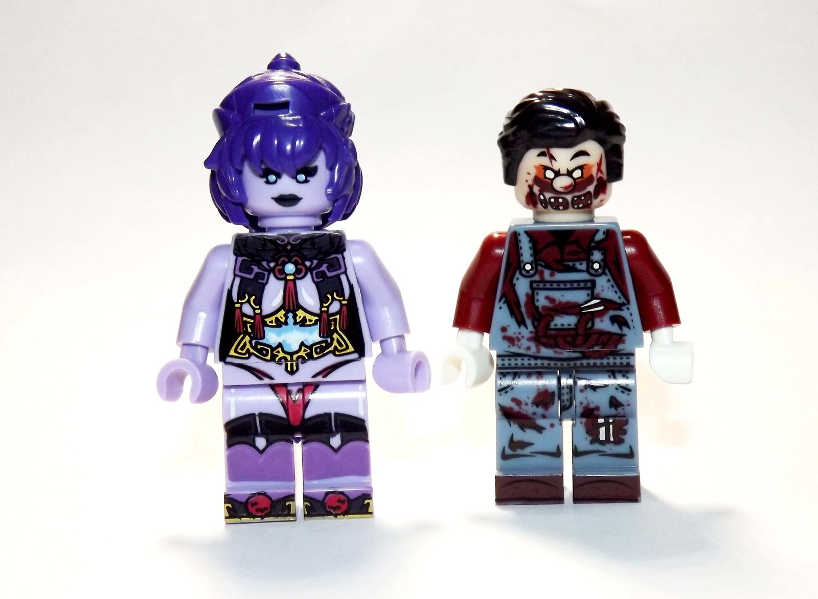 Female Vampire And Hillbilly Zombie Horror Movie Set Custom Minifigures ...