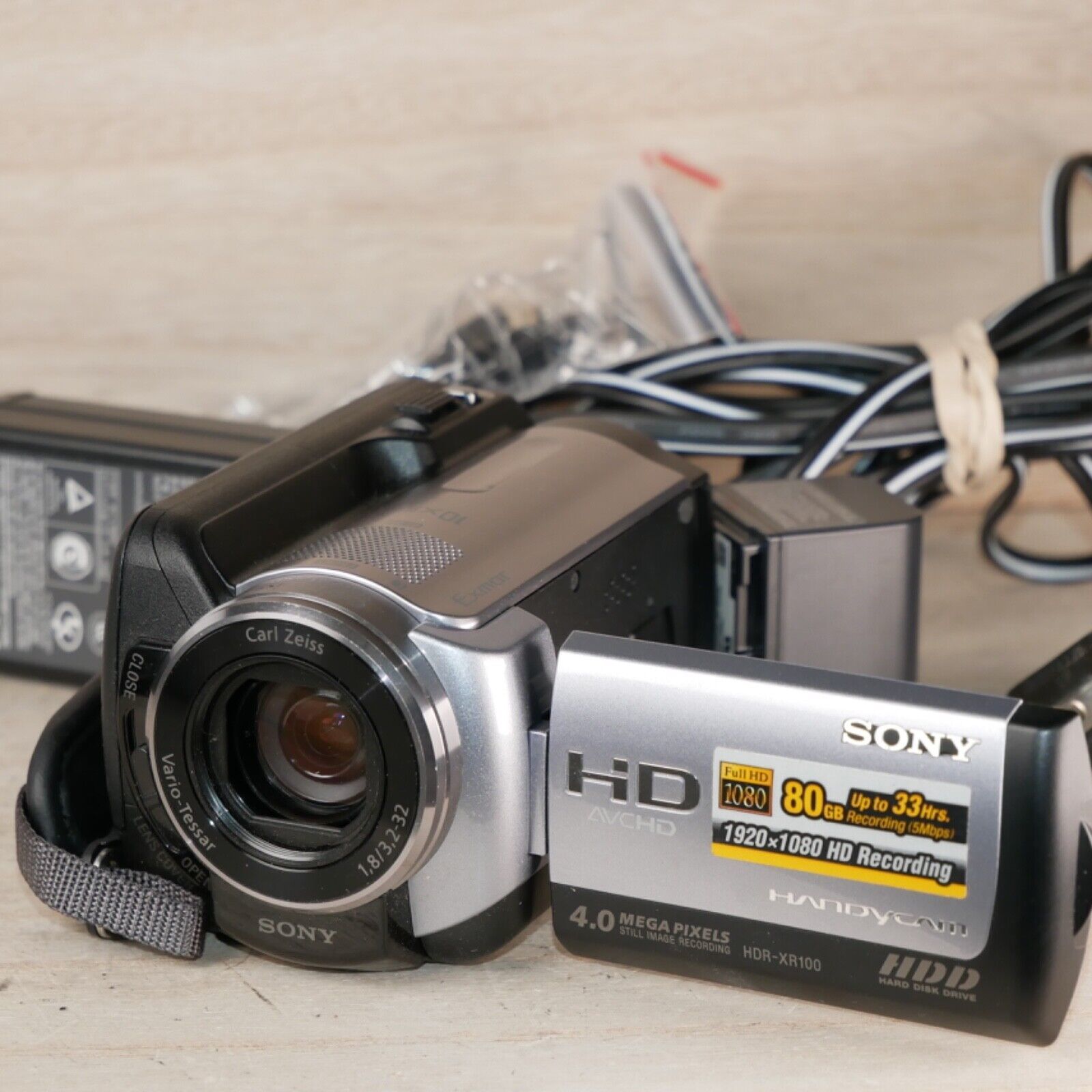 Sony Handycam HDR-XR100 80 GB HDD High Def Camcorder *GOOD/TESTED ...