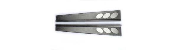 1997-2004 Corvette Sill Covers Altec Black With Carbon Fiber Inlay Pair ...