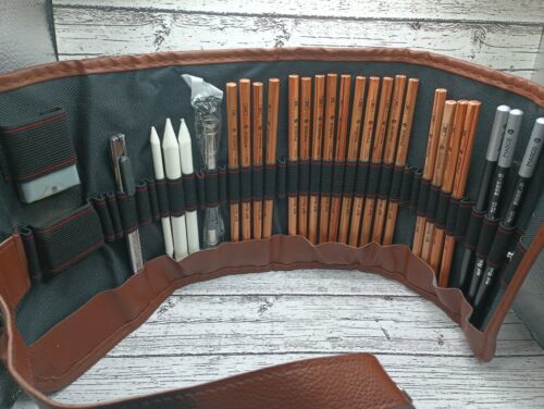 Marco 18 PCS Professional Sketch & Drawing Art Tool Kit Pencils Pens ...
