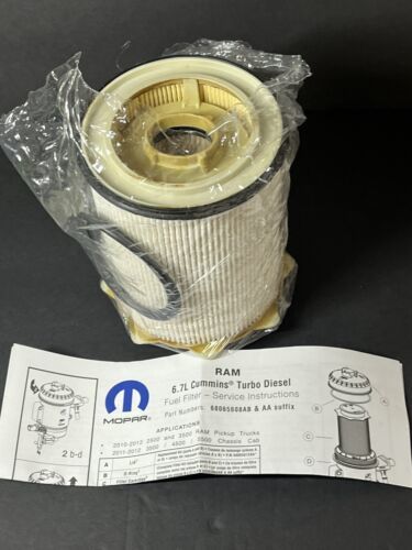 Mopar Dodge Ram 2500-5500 6.7L Cummins Turbo Diesel Fuel Filter - Fuel ...