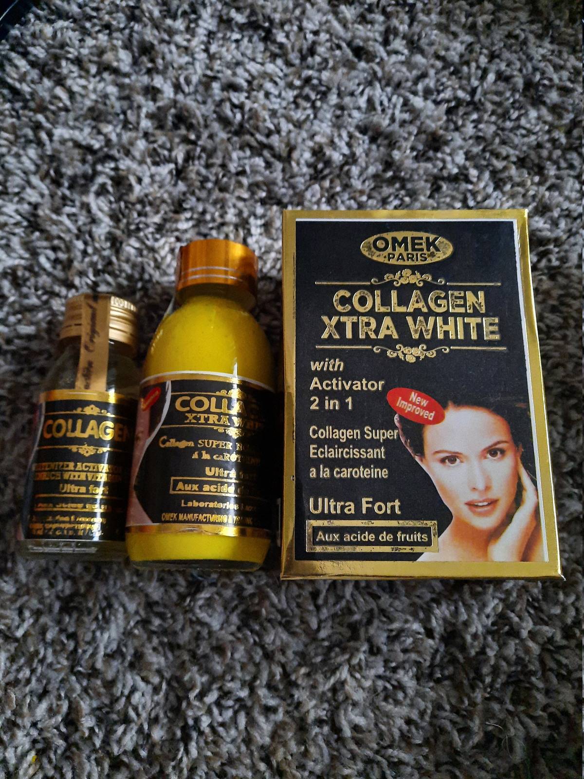 Collagen xtra white whitening serum with activator(2 in 1 pack ...