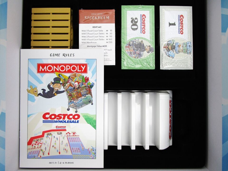 Hasbro Monopoly Costco Wholesale Special Edition Collectible Game Board ...