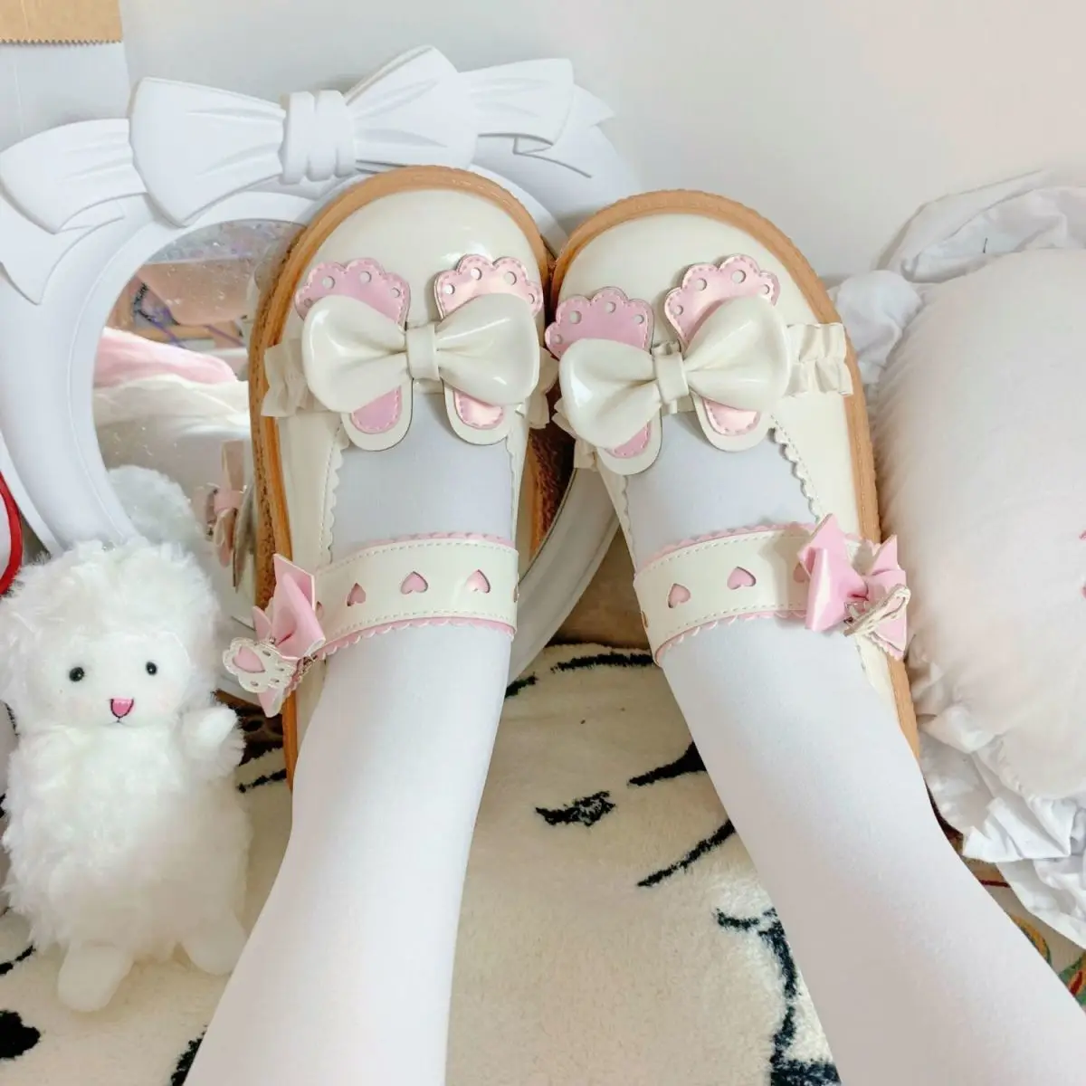 ita Shoes Kawaii Japanese Style Mary Janes Woman Flats Cute Students ...
