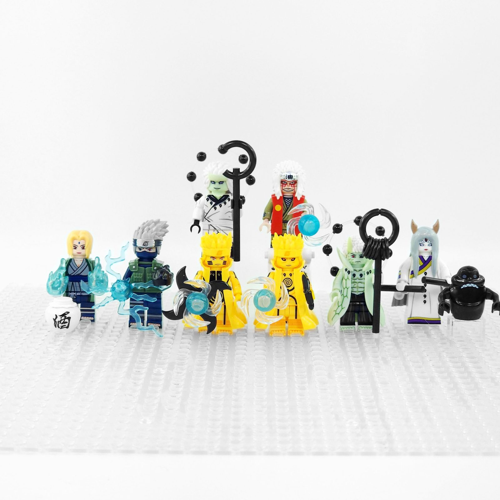 8pcs Naruto Series Kaguya Uchiha Madara Obito Kakashi Minato ...