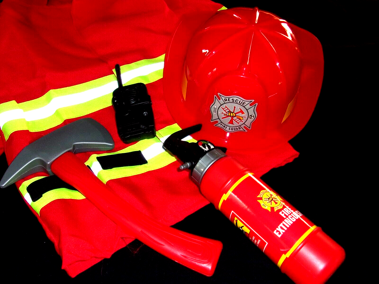Fire Fighter Dress Up Set 5 Pieces for Ages 3-6 Years by Mud Pie New ...