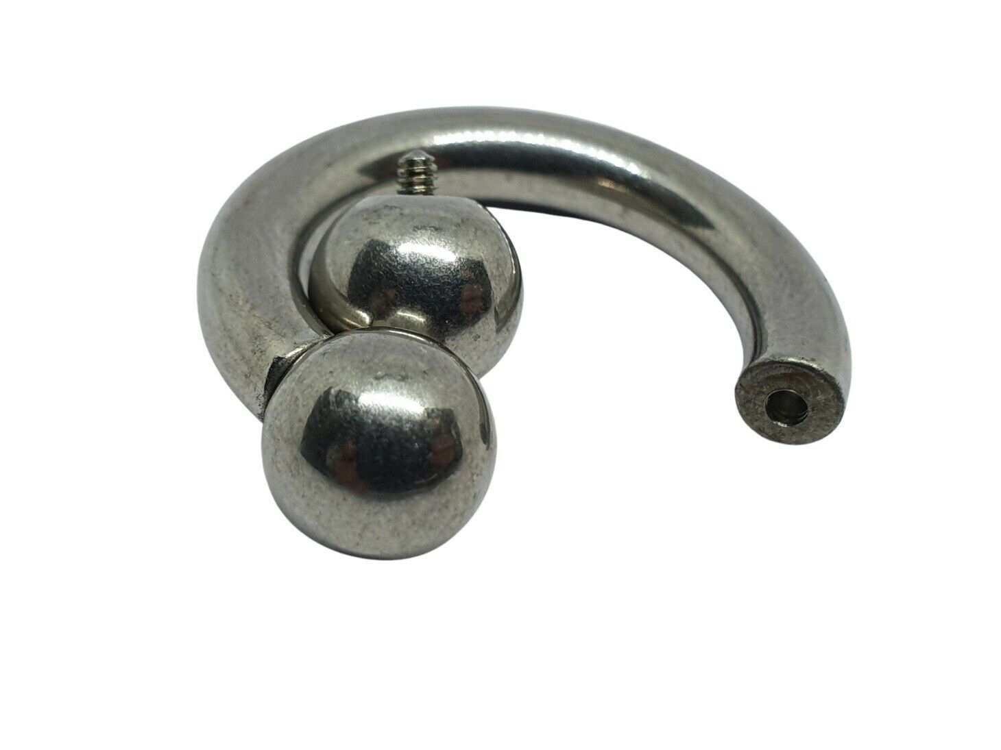 Horseshoe Prince Albert Gauge 6g (4 mm) 316L Steel 8mm Ball 16mm Piercing CBB Uk - Body Jewelry