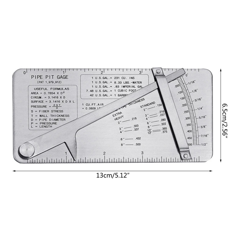 Professional Pipe Pit Welding Gauge Pipeline Diameter Weld Undercut ...