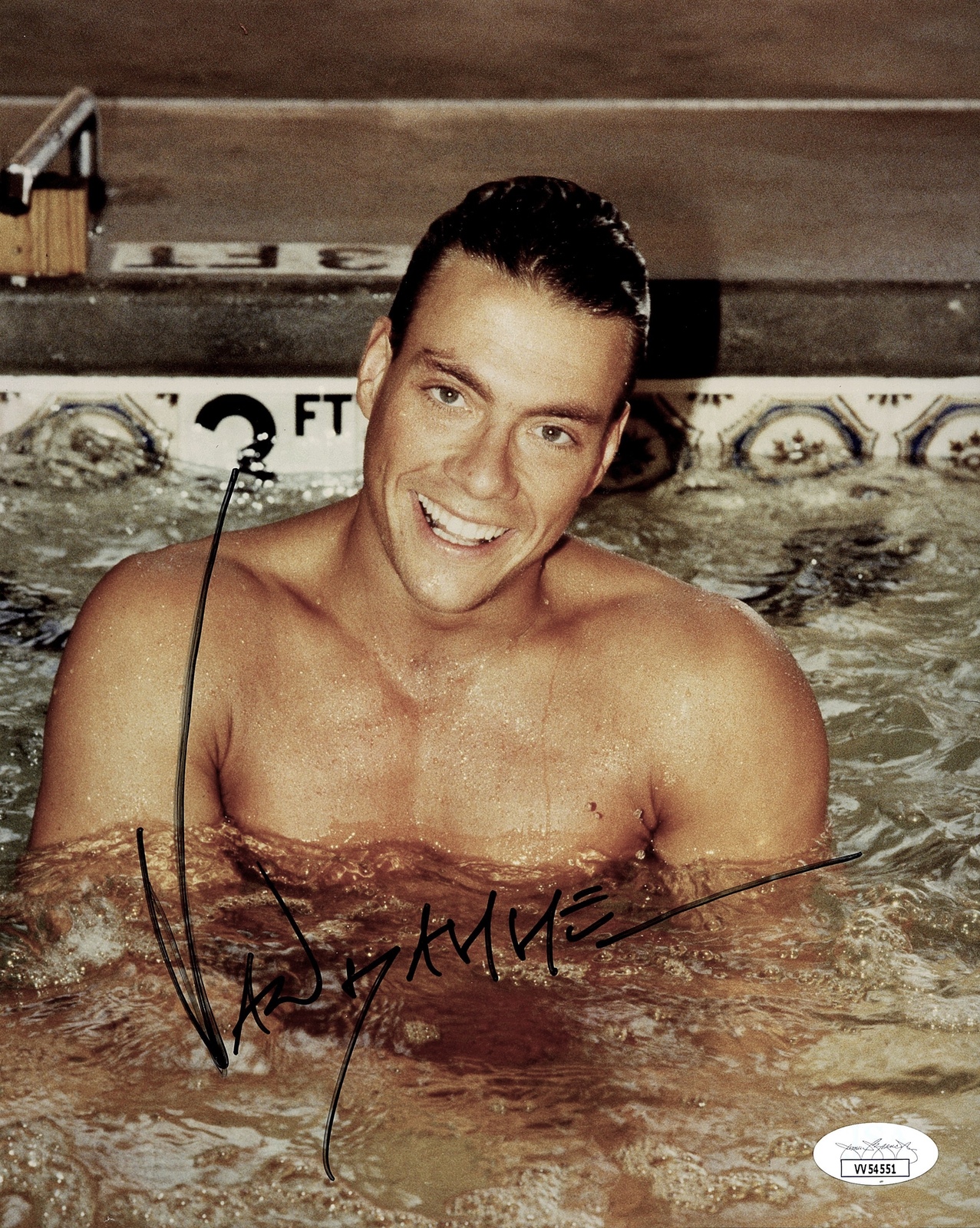 JEAN CLAUDE VAN DAMME Autographed Hand SIGNED VINTAGE 8x10 PHOTO JSA ...