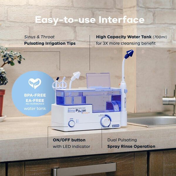 SinuPulse - Elite Advanced Nasal Sinus System - 120 Volts - Neti Pots ...