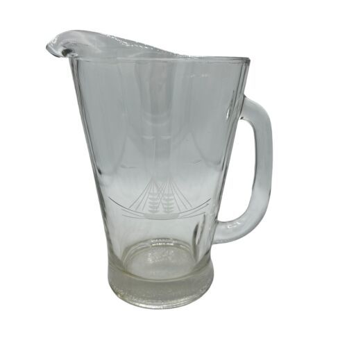 Etched Frosted Ship Boat Schooner Sailboat Tall Clear Glass Water Tea ...