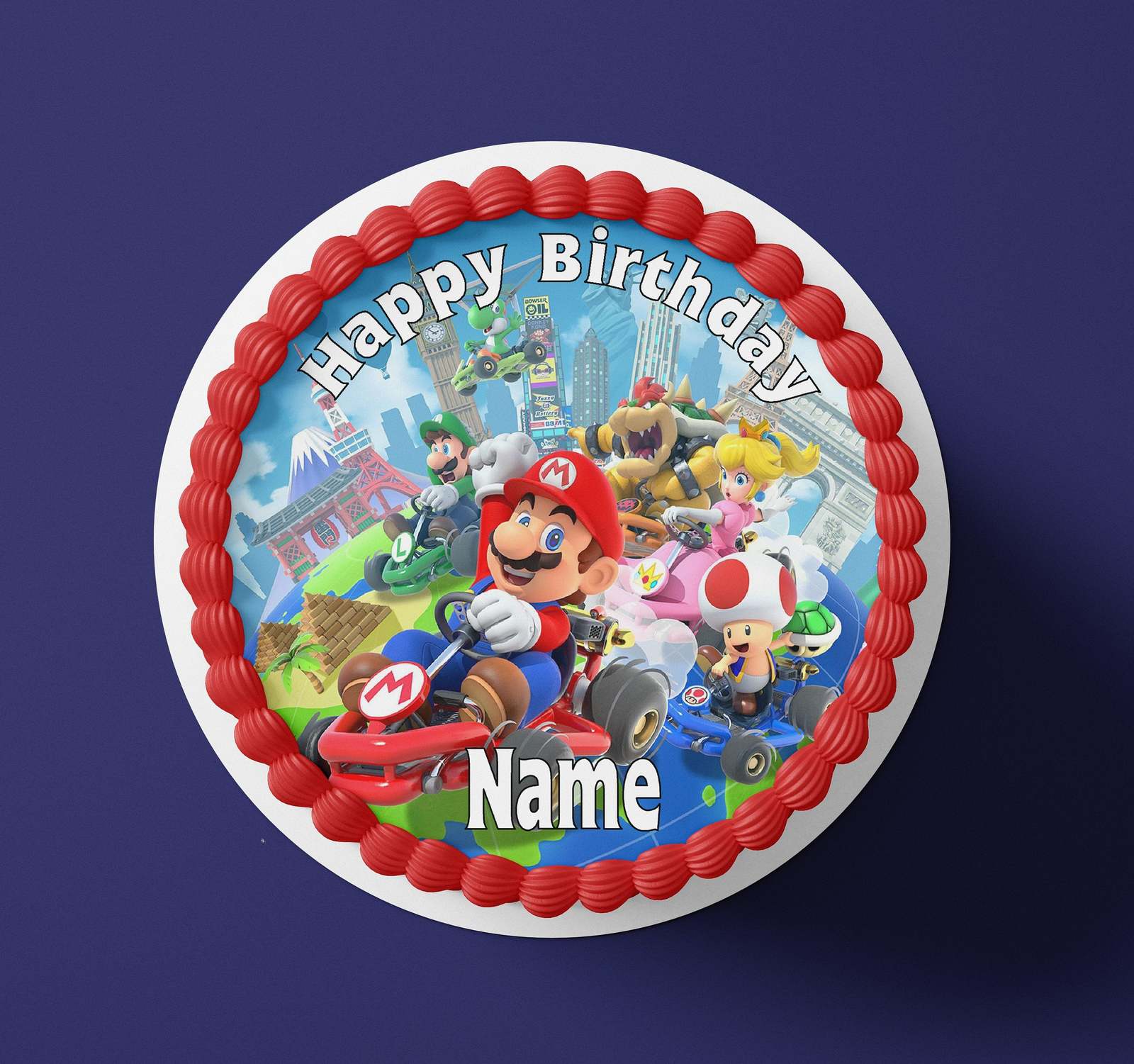 Round Gaming Edible Cake Topper and similar items