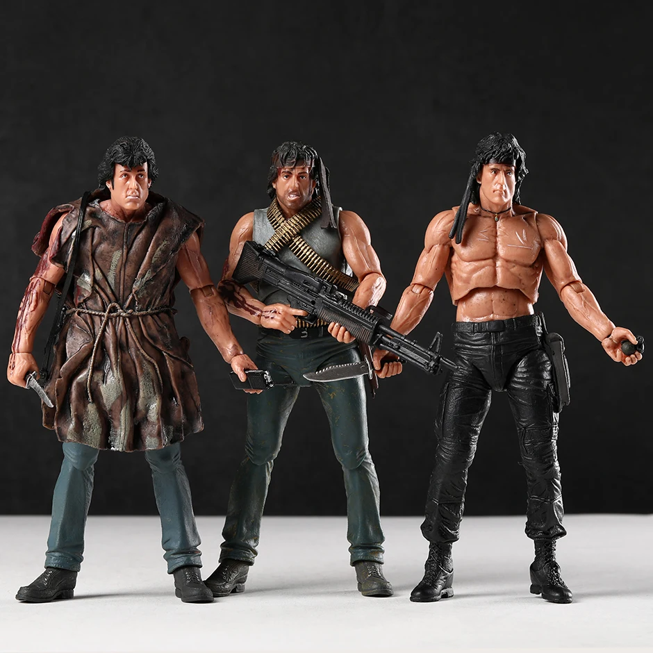 NECA First Blood Series John J Rambo Action Figure - Action Figures ...