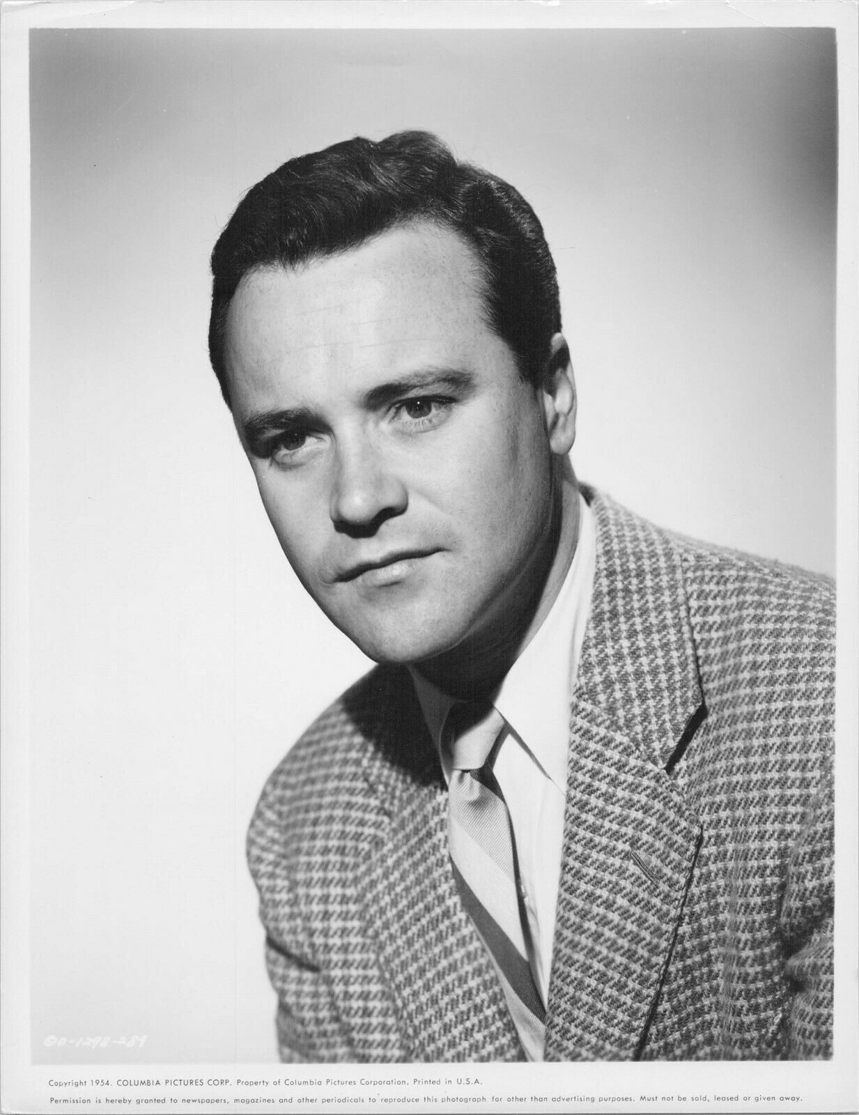 Jack Lemmon 1954 Columbia Pictures original 8x10 photo studio portrait ...