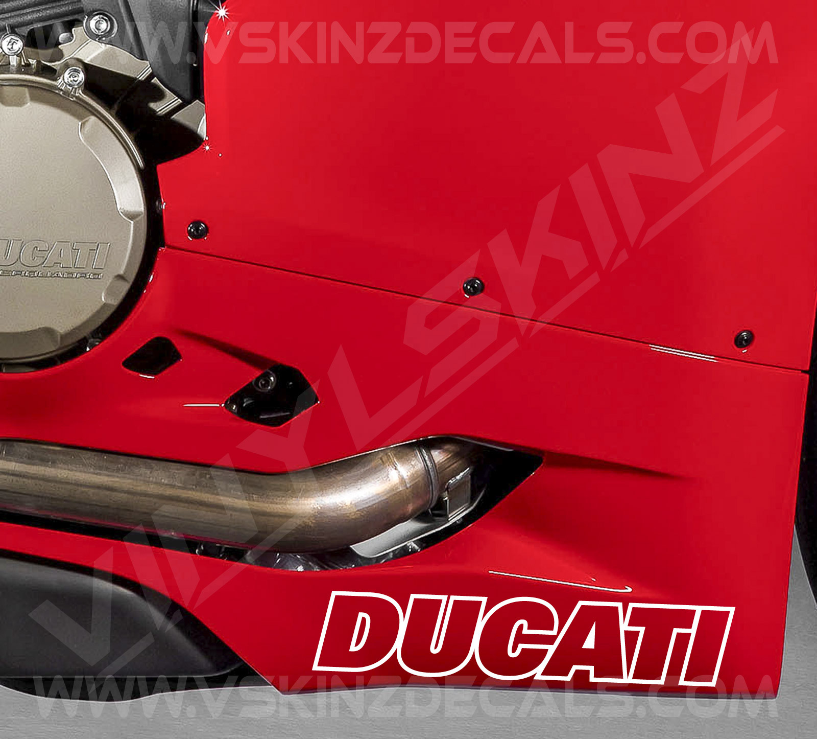 Ducati Outline Logo Fairing Decals Stickers Premium Quality 5 Colors ...