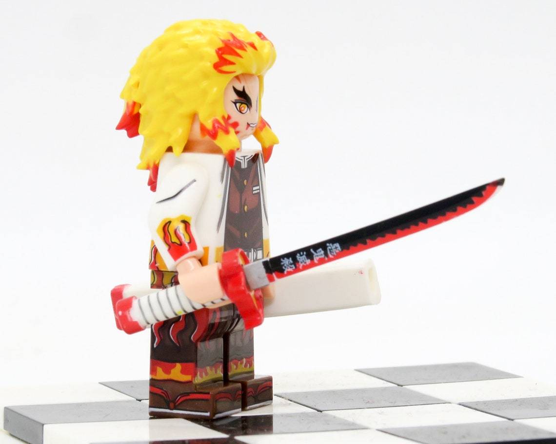 Demon Slayer Kimetsu no Yaiba Rengoku Kyojuro Minifigures Bricks Toys ...