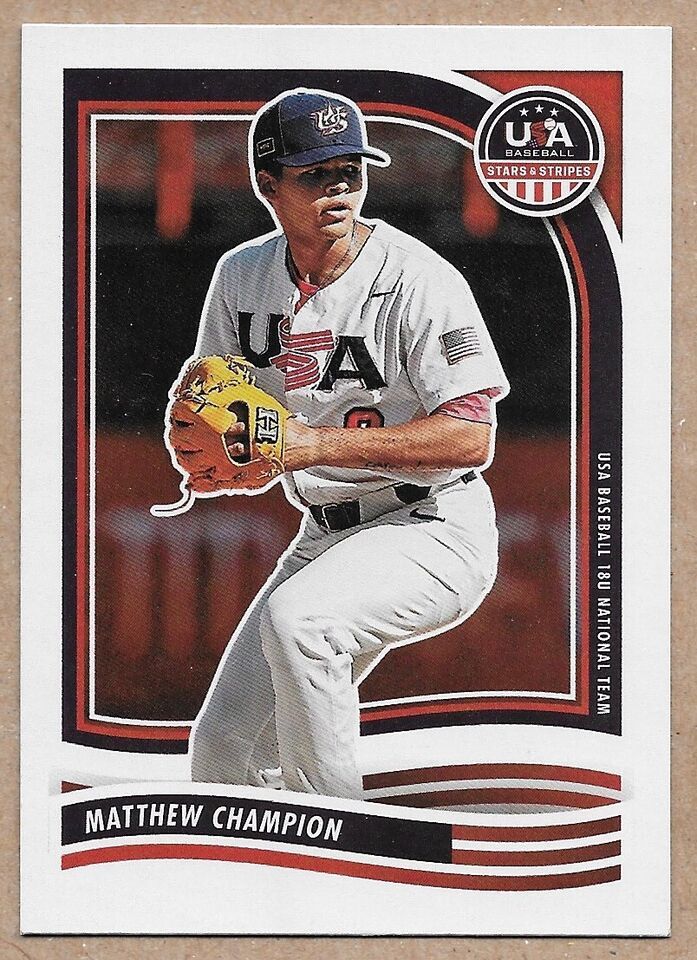 2024 Panini USA Baseball Stars And Stripes #35 Matthew Champion USA - Trading Card Singles