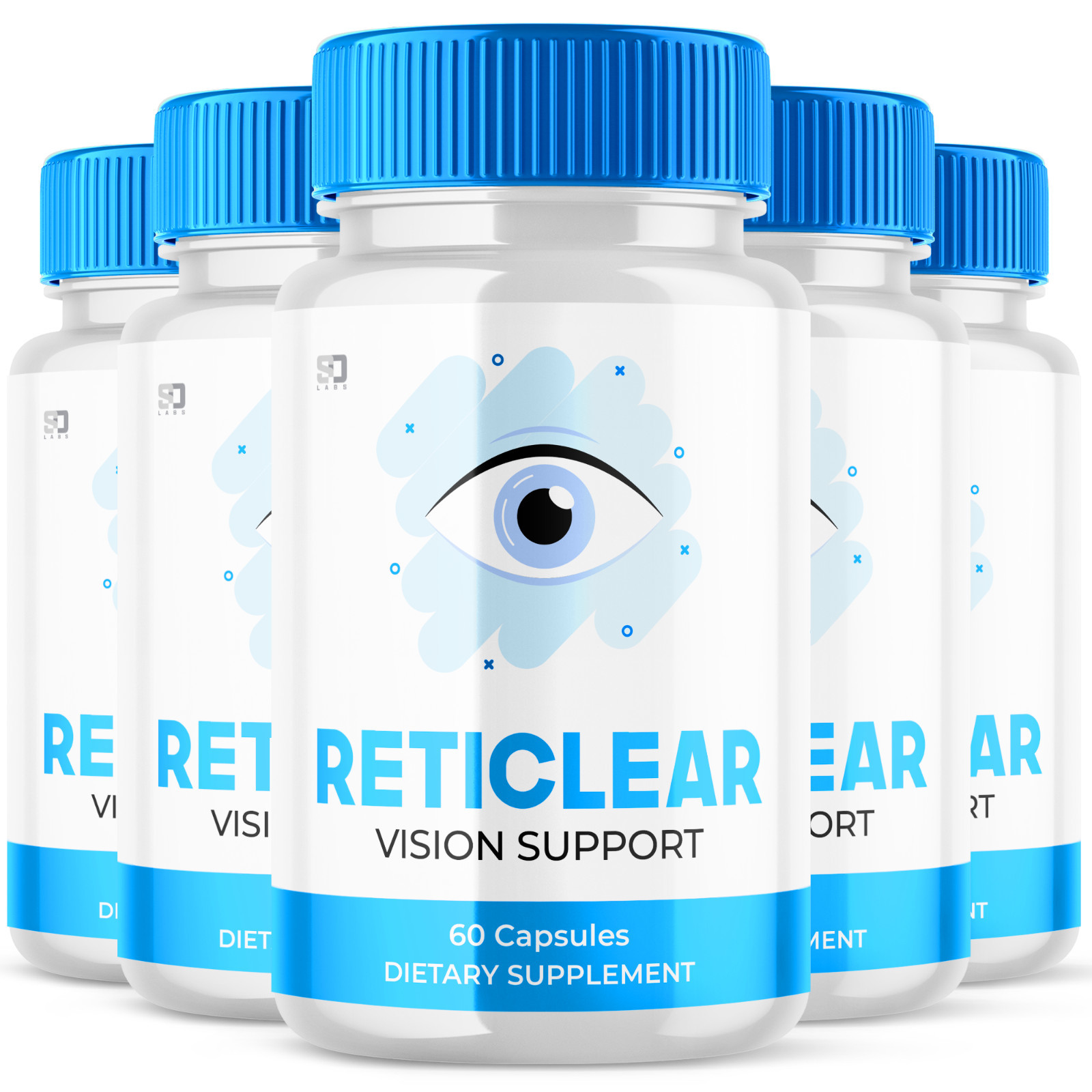 5 Pack Reticlear Pills Support Healthy Vision & Enhance Eye Function ...