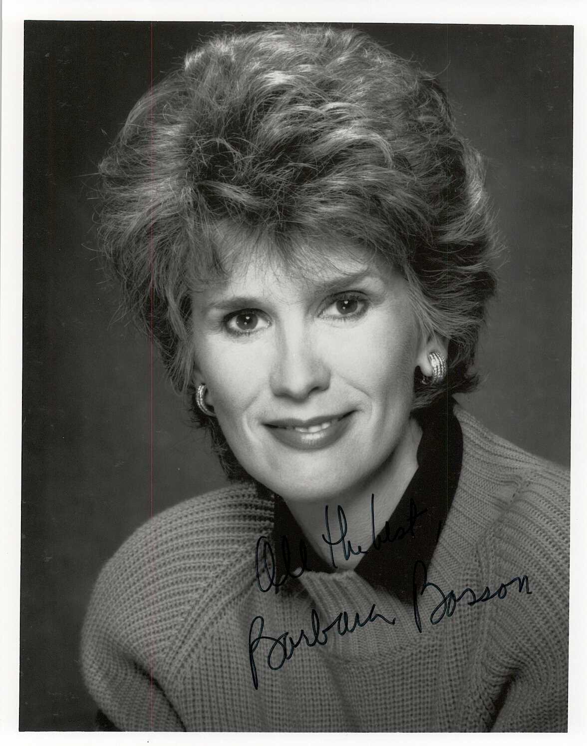 Barbara Bosson Signed Autographed Glossy 8x10 Photo - Photographs