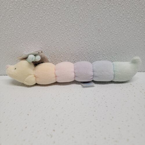 Gund Mini Tinkle Crinkle Plush Caterpillar Baby Rattle Pastel Rainbow ...