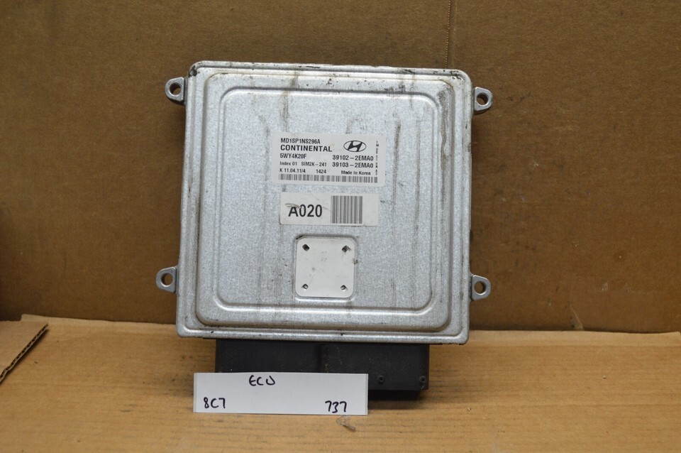 2011 Hyundai Elantra Engine Control Unit ECU Module 391022EMA0 737-8c7 ...